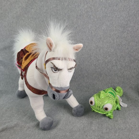 Disney | Toys | Disney Store Tangled Maximus White Horse And Pascal ...
